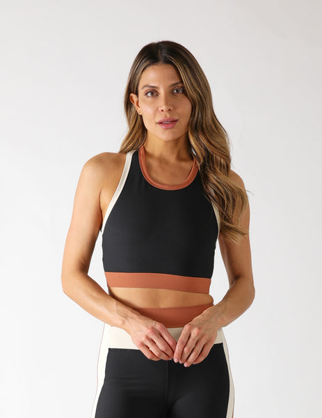 Socialite Bra: Black/Oatmilk/Cinnamon – Glyder