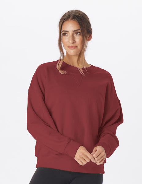 Vintage Oversized Crew: Cabernet – Glyder